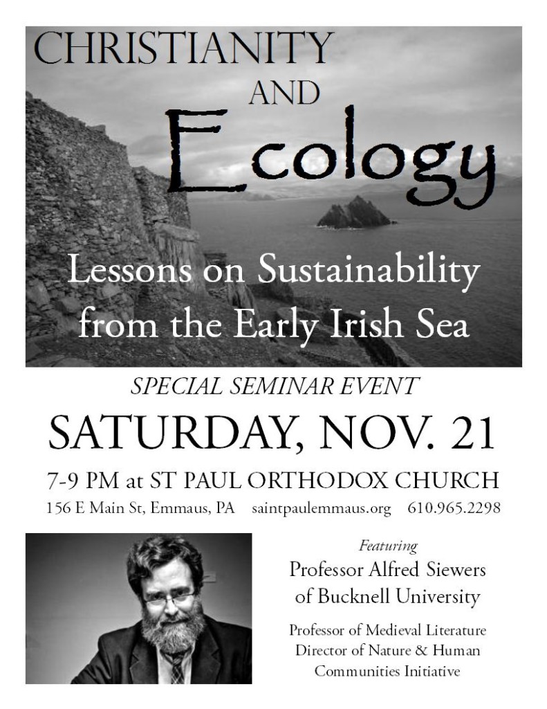 Christianity and Ecology: Lessons on Sustainability from the Early Irish Sea — Fr. Andrew ...